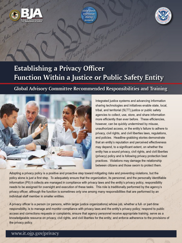 Final Privacy Officer Function Brochure 6-17-140 | PDF | Privacy ...
