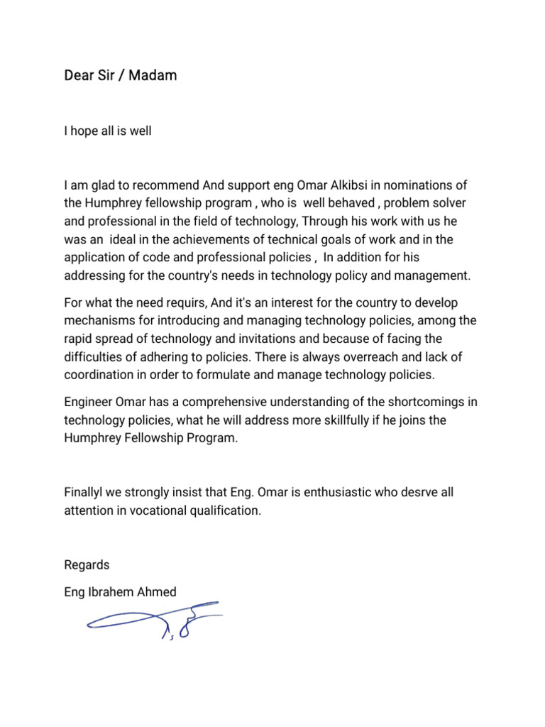 Recommendation Sample | PDF