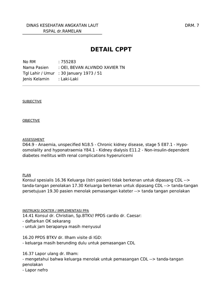 Chronic Kidney Disease, Stage 5-Cppt | PDF