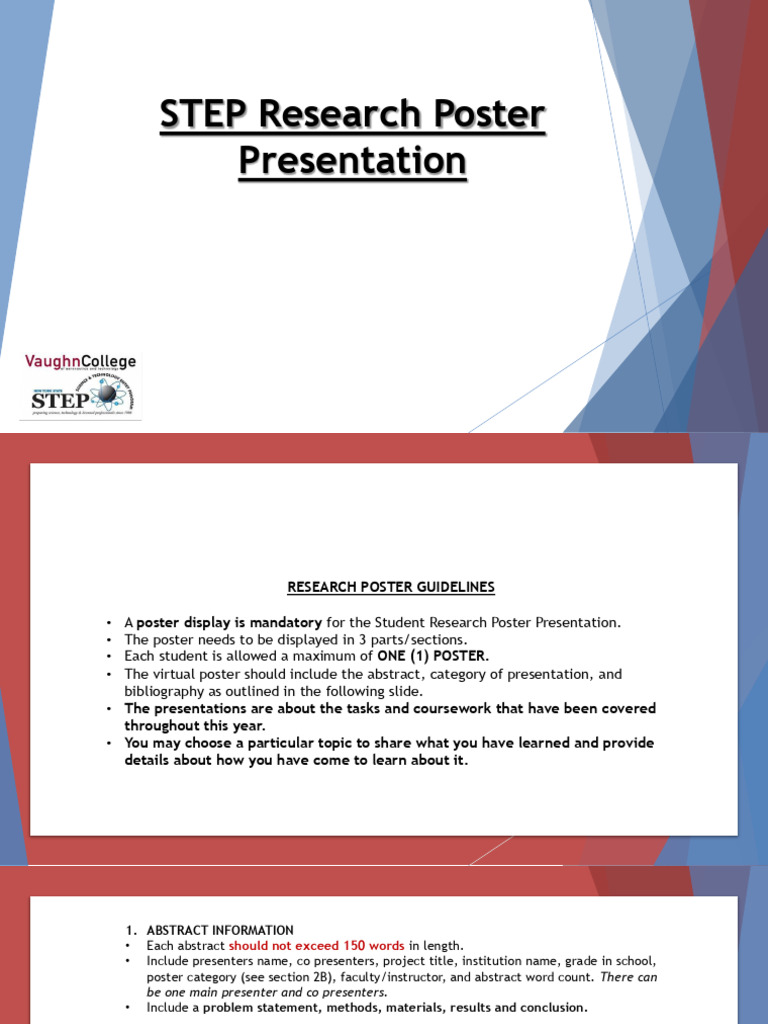 Poster Presentation Guidelines 2024 | PDF