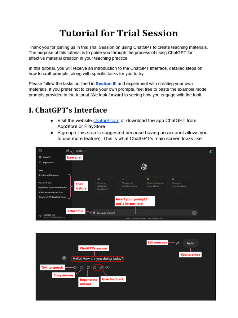 Tutorial For Trial Session | PDF | Reading Comprehension | English As A ...