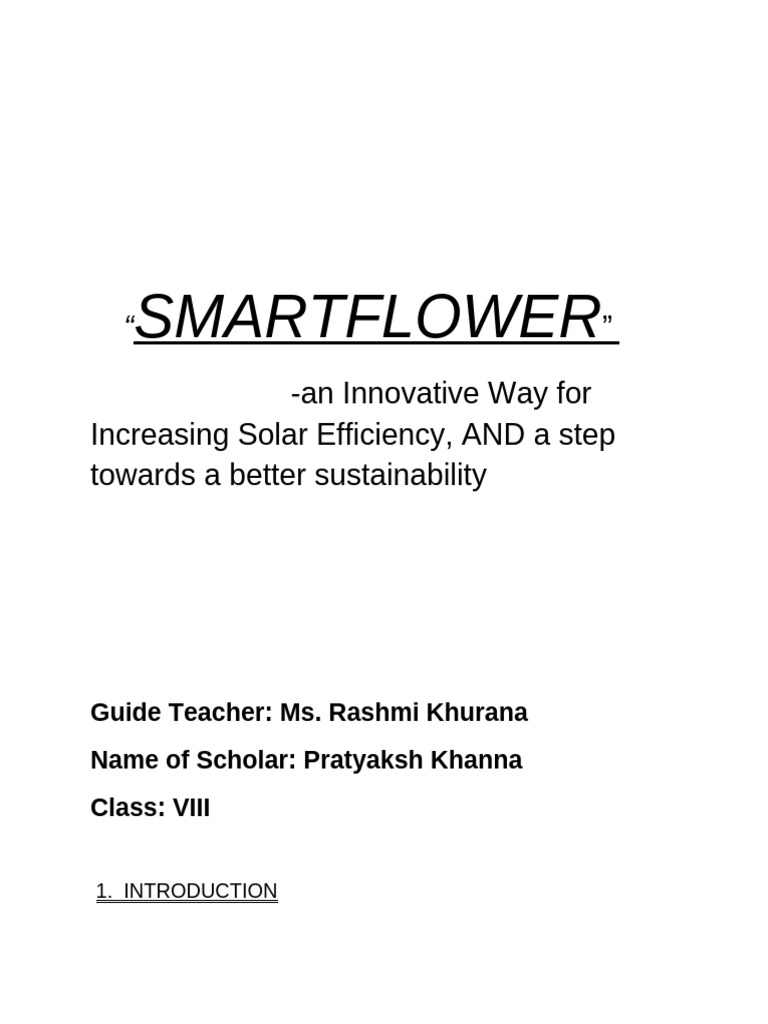 Solar Efficiency with Biomimicry | PDF | Solar Energy | Sustainable ...