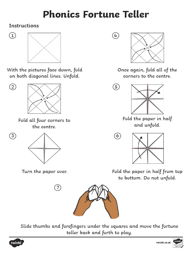 Pack 4 Session 4 Phonics Fortune Teller | PDF