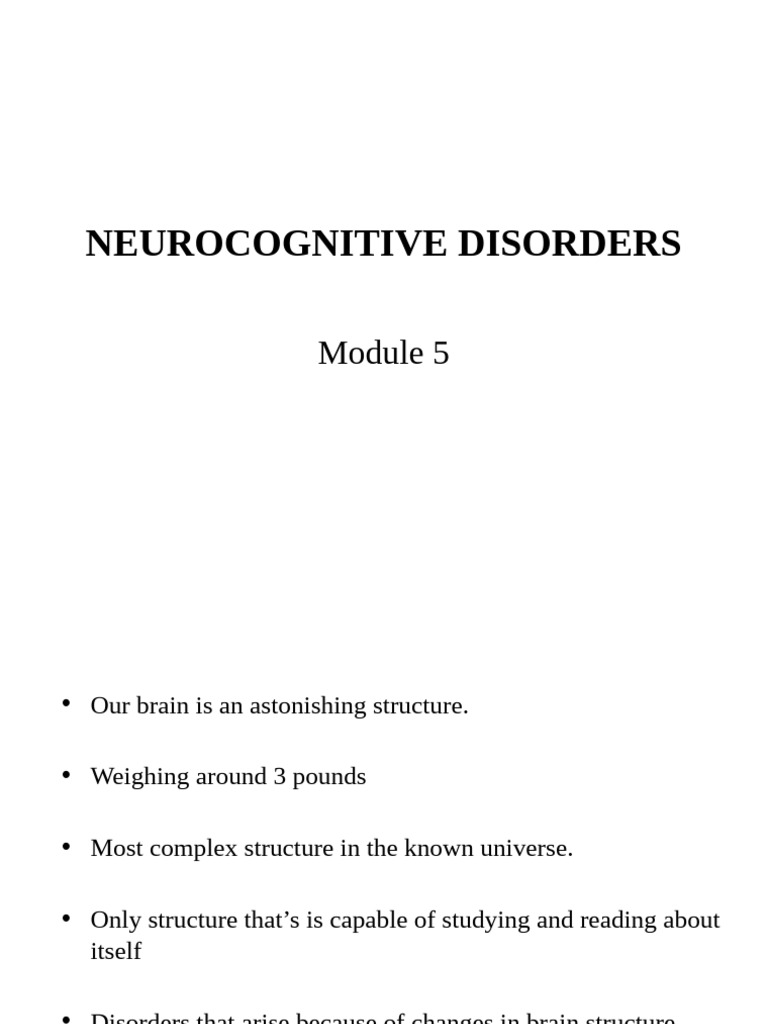 Neurocognitive Disorders | PDF | Dementia | Alzheimer's Disease