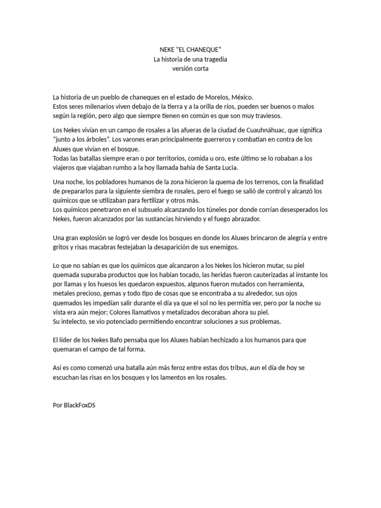 Historia de Los Nekes | PDF