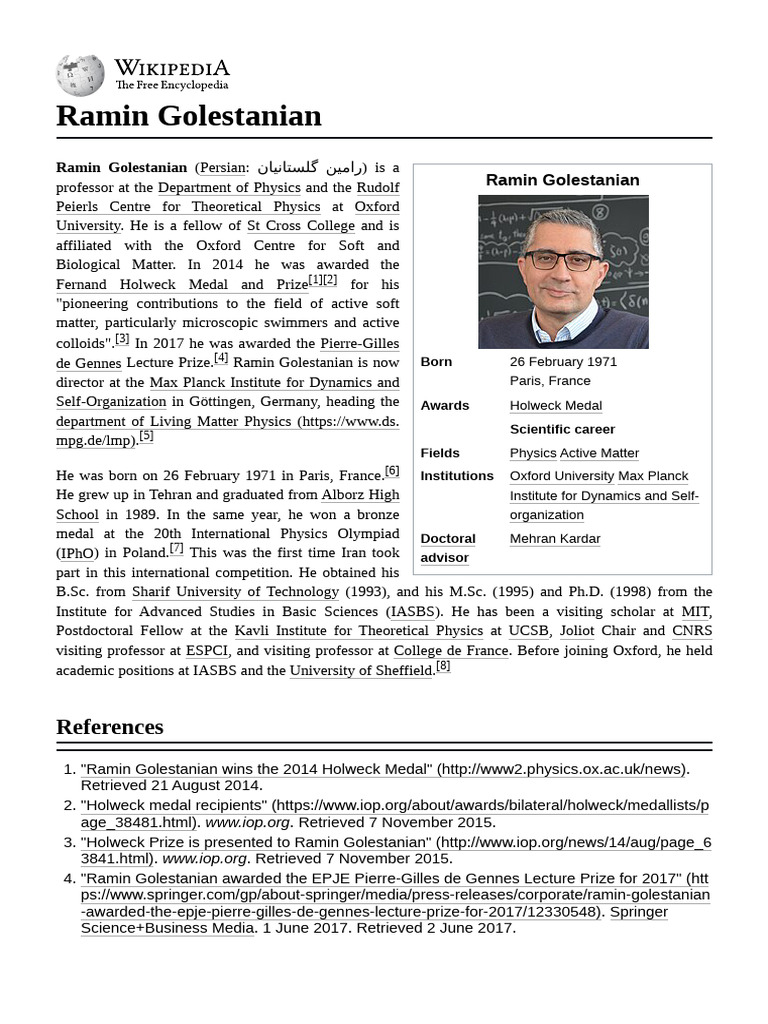 Ramin_Golestanian | PDF