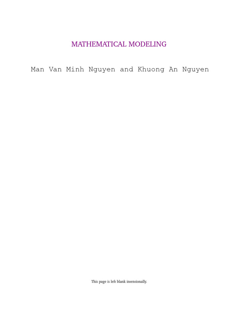 (New Slides) Mathematical Modeling Full 2021 | PDF | Metalogic | Formalism (Deductive)
