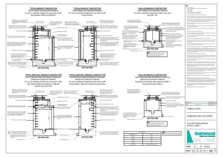 Manhole Construction Specifications | PDF | Sanitary Sewer | Pipe ...
