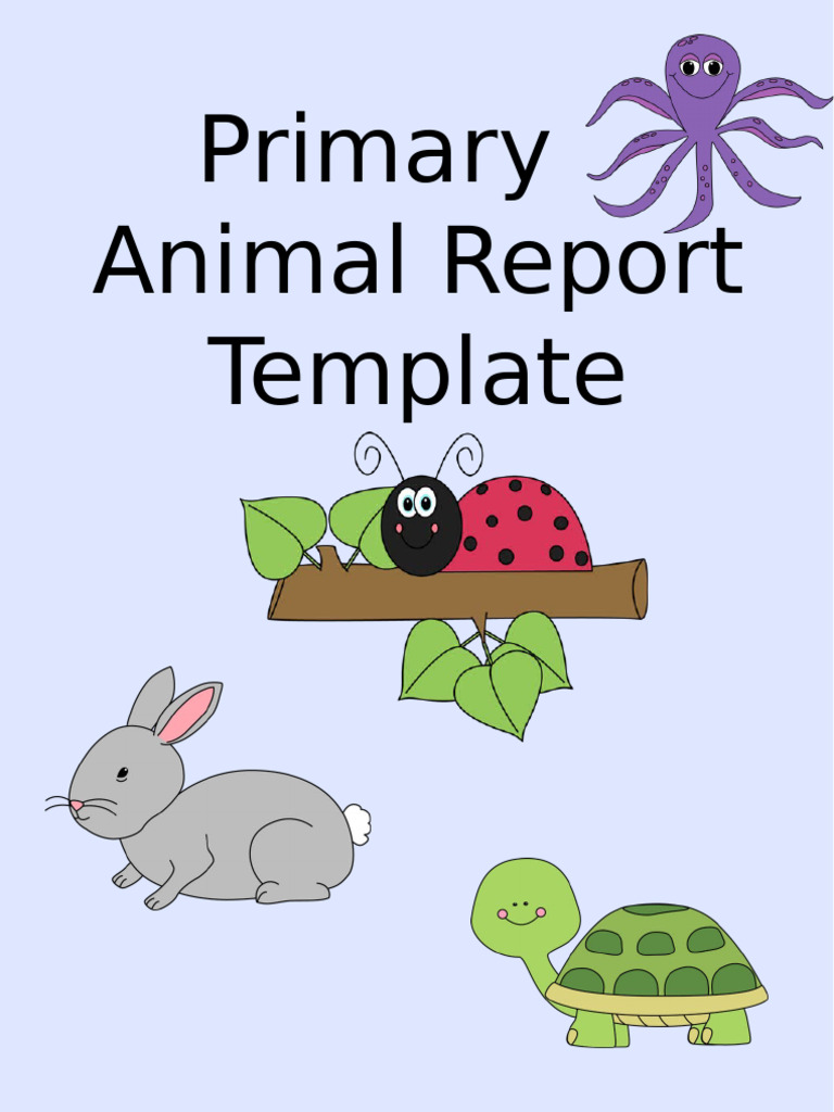 AnimalReportTemplete 1 | PDF