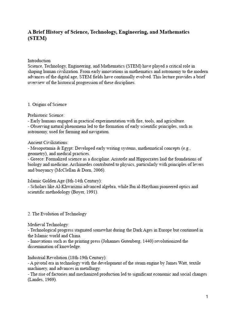 Brief History of STEM IN AFRICA - Prof Aribisala | PDF | Internet Of ...