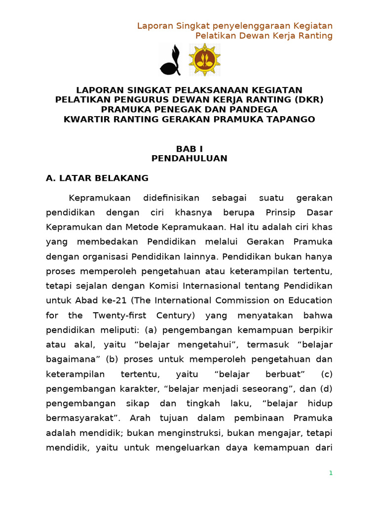 LAPORAN SINGKAT | PDF