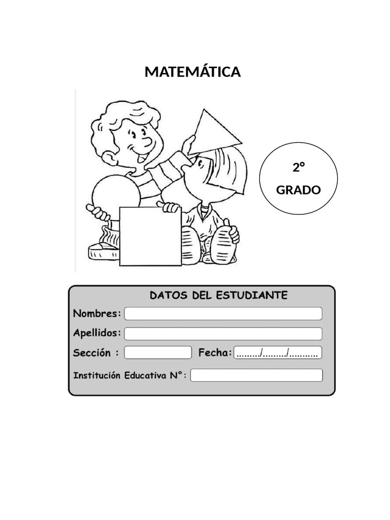 2DO GRADO PRIMARIA MATEMÁTICA ECRE DE SALIDA Miercoles | PDF