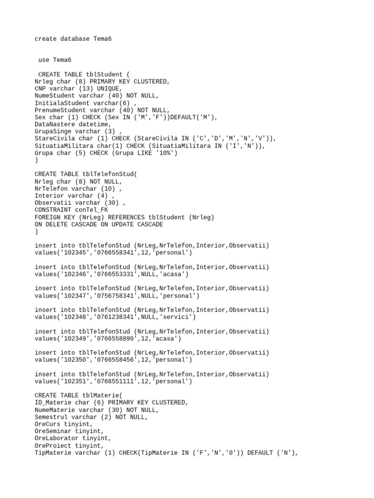 DB HW 6 | PDF | Computer Data | Software Design