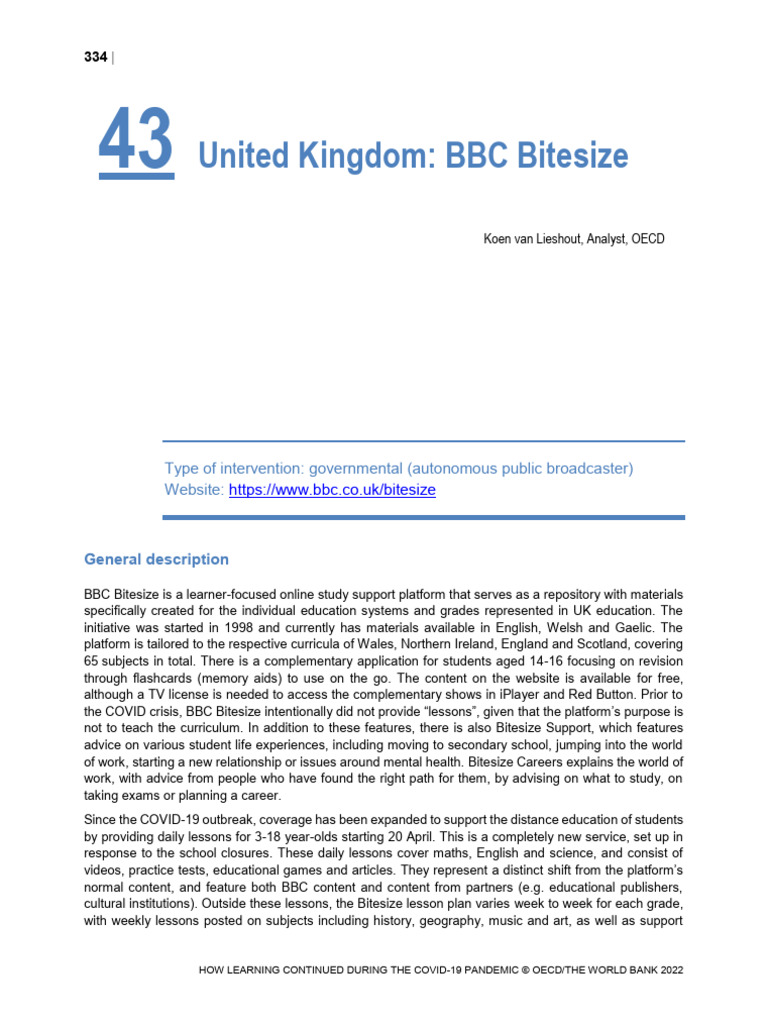 United Kingdom: BBC Bitesize | PDF | Teachers | Curriculum
