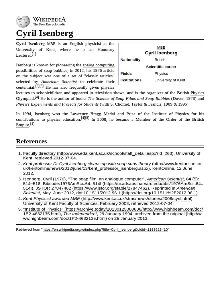 Cyril_Isenberg | PDF | Science | Academia