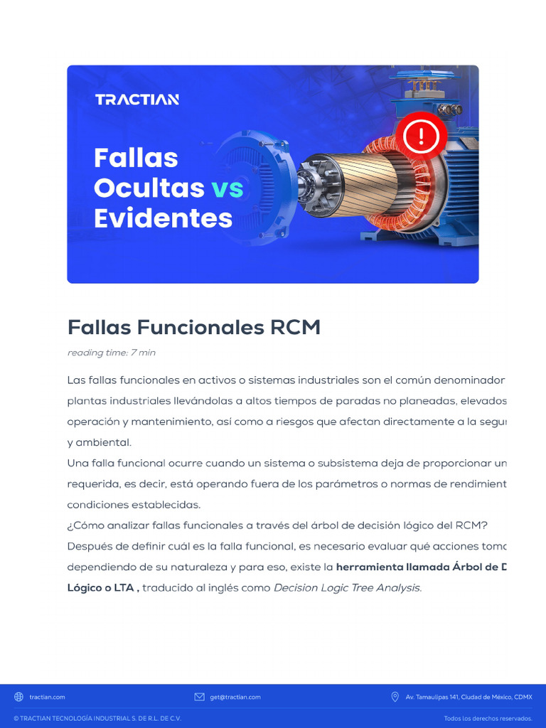 Fallas Funcionales RCM | PDF