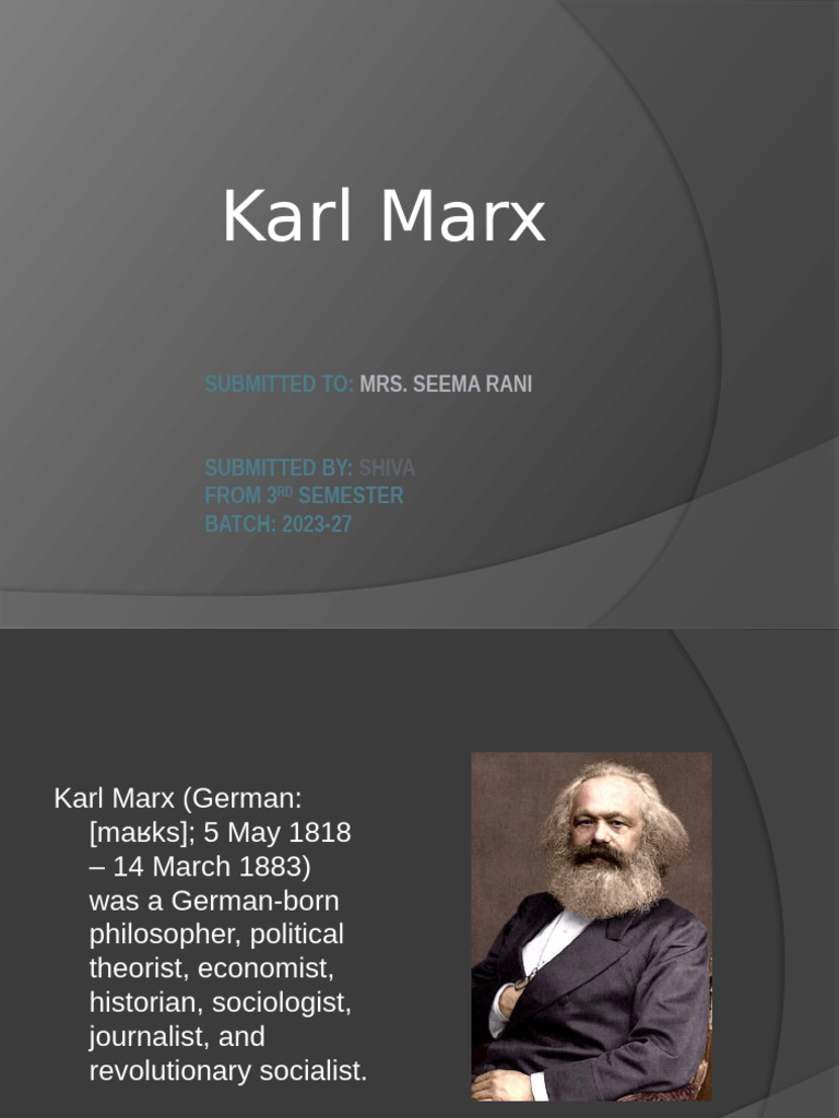 Karl Marx | PDF