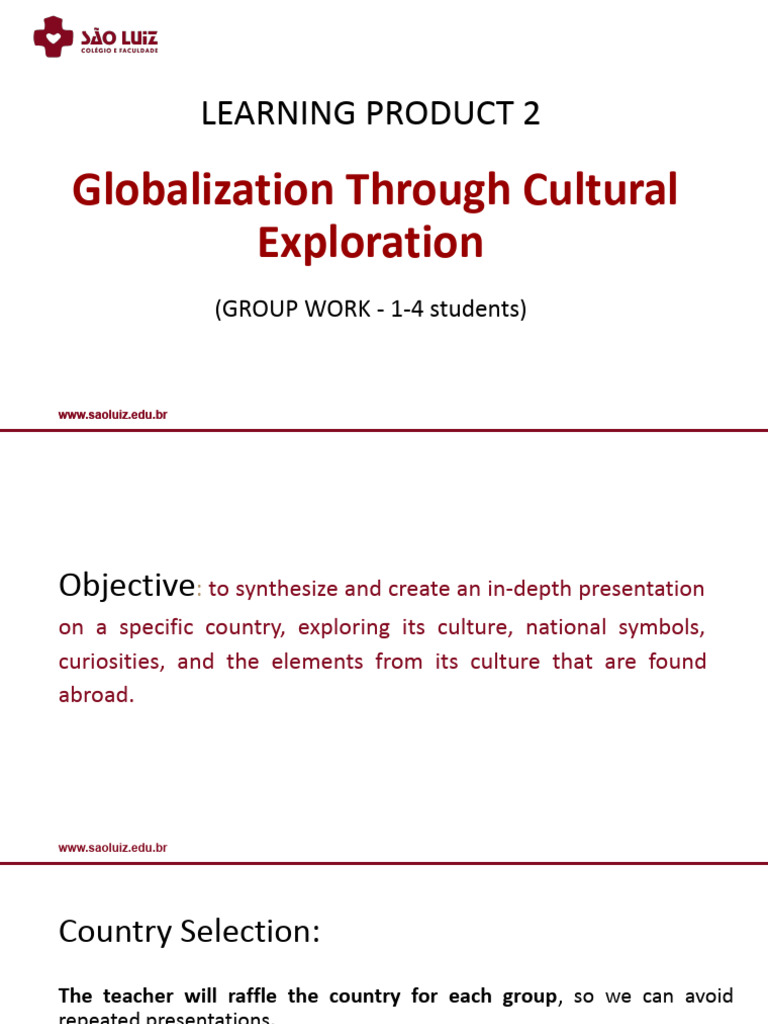 Project - Globalization Through Cultural Exploration | PDF | Human Communication