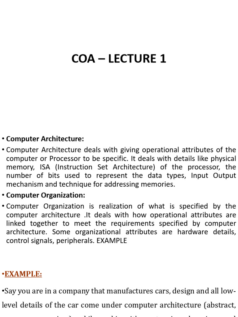 Cda L1 | PDF | Computer Architecture | Programming