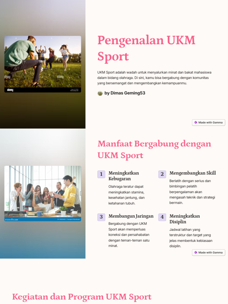 Pengenalan UKM Sport | PDF