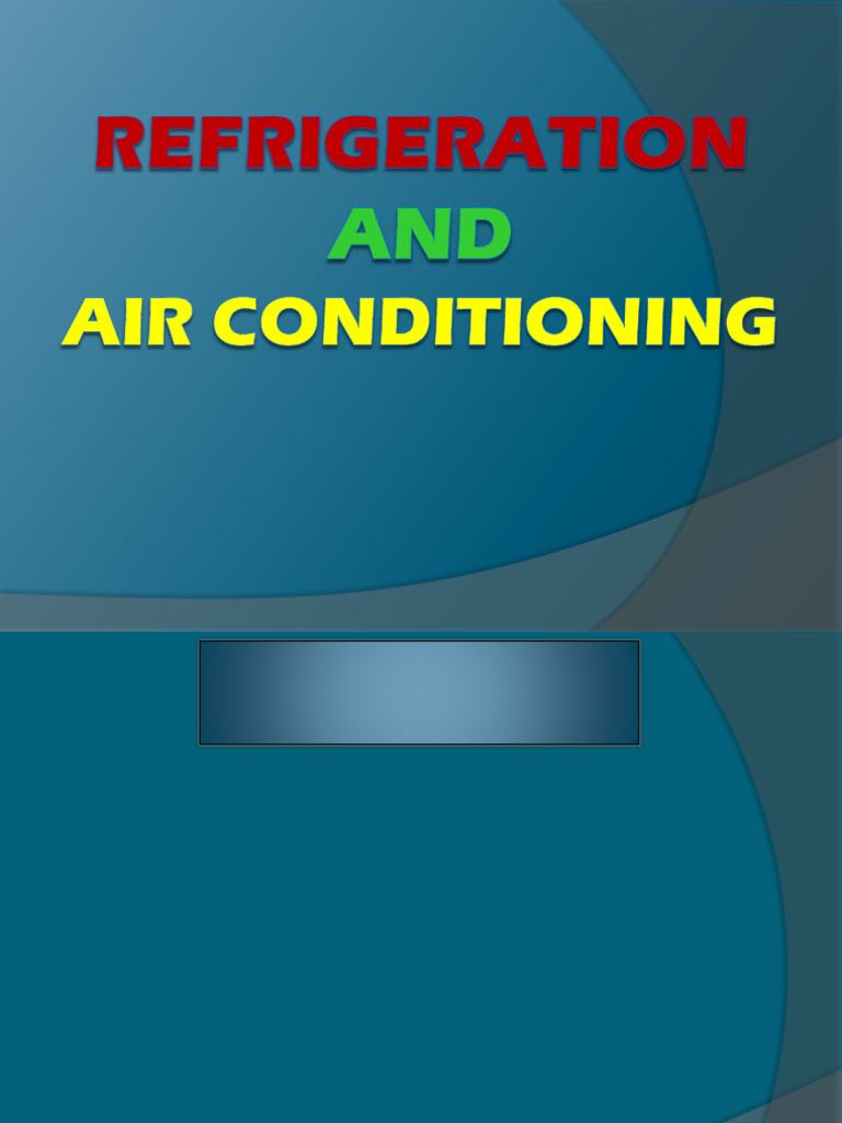 Refrigeration & Air Conditioning | PDF | Refrigerator | Refrigeration