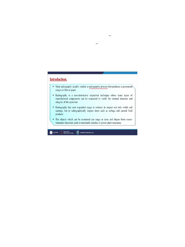 Explanation of Radiography Inspection | PDF | Neutron | Gamma Ray