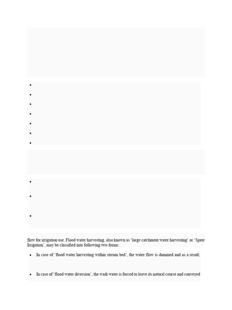 run off water harvesting | PDF | Surface Runoff | Groundwater