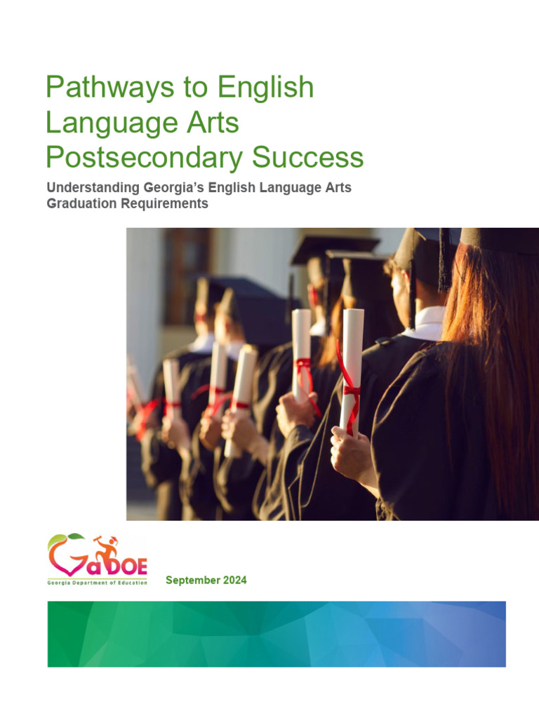 GaDOE HS Graduation Requirements ELA Guidance | PDF | Advanced ...
