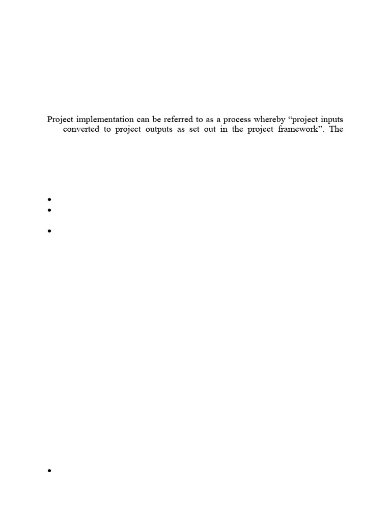 Unit 10 Project Implementation Guide | PDF | Project Management | Business