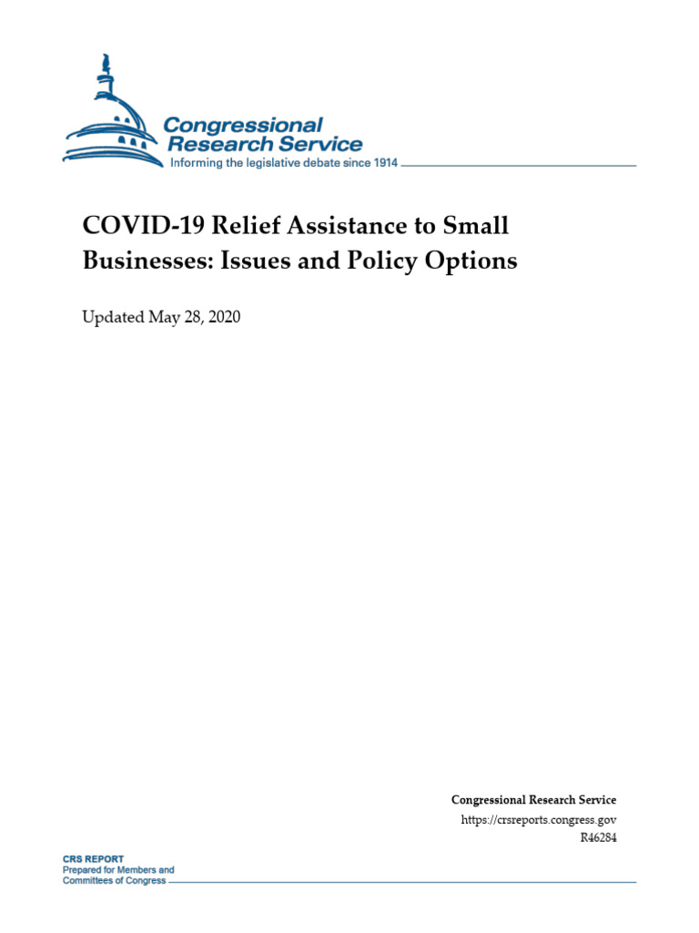 COVID-19 Small Business Relief Options | PDF | Small Business ...