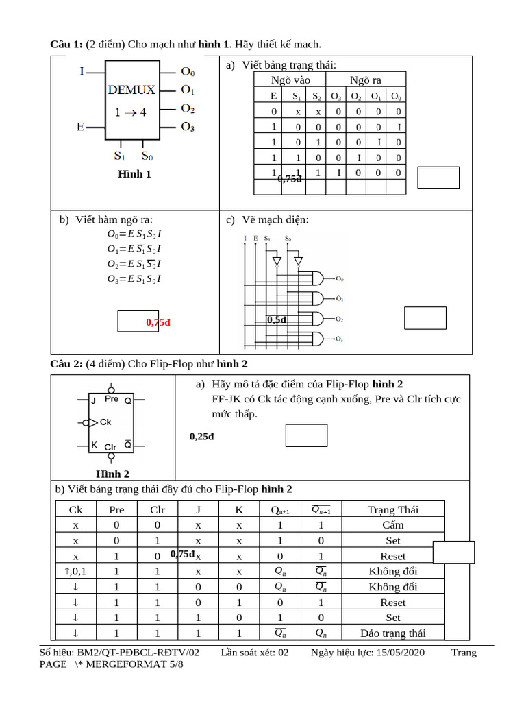 Đáp án KTS HK2 2023-2024_ĐT_Chính thức | PDF