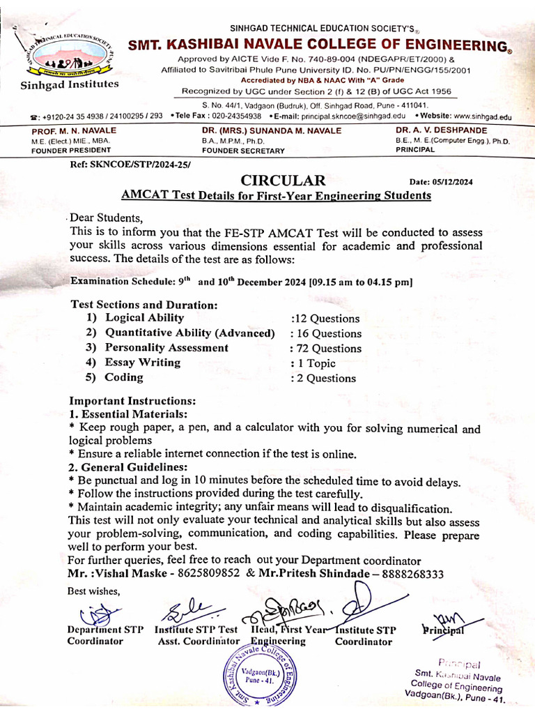 STP Circular | PDF