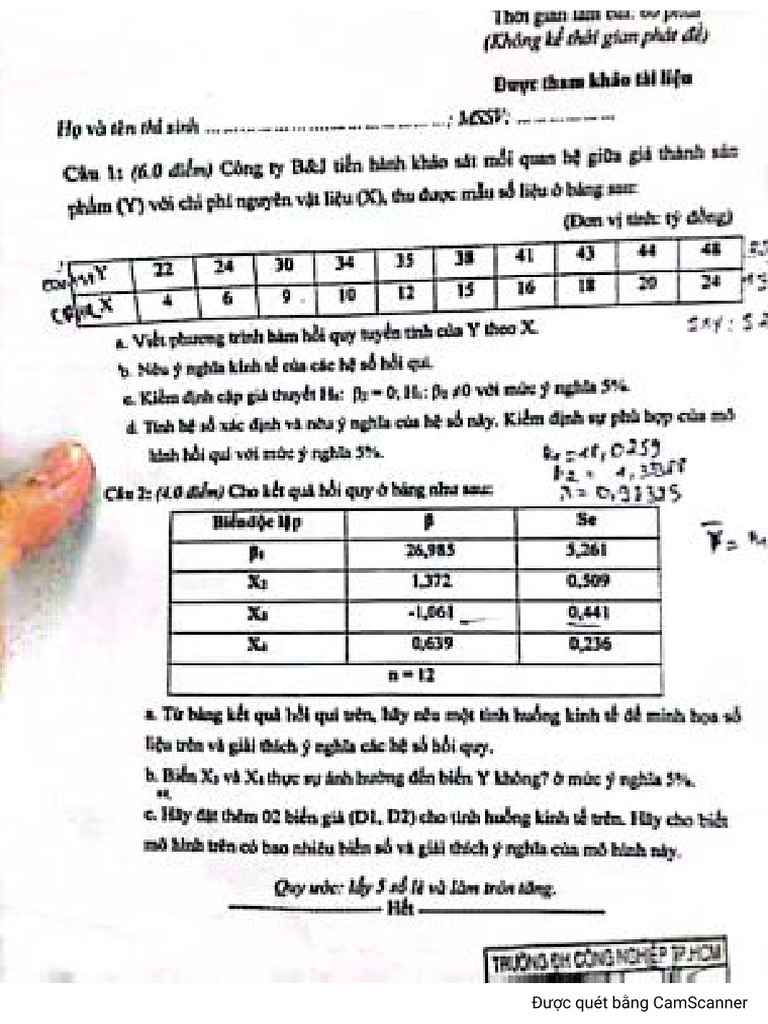 Đề + Đáp án KTL CK | PDF