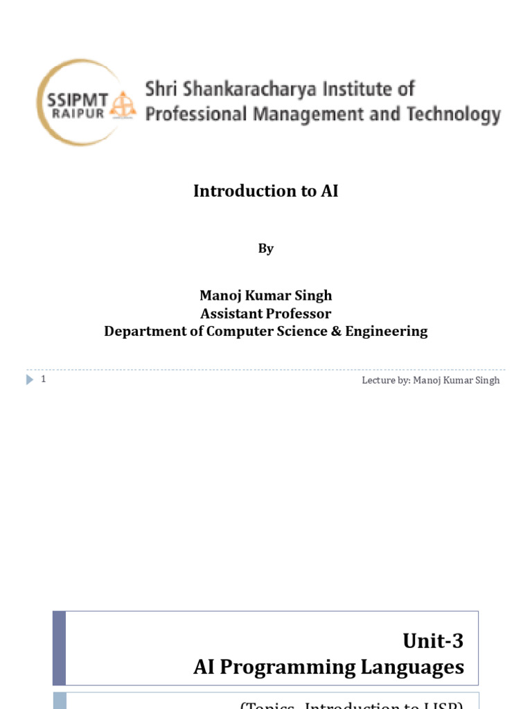 U3 L1 Introduction To Lisp Pdf Variable Computer Science 1700