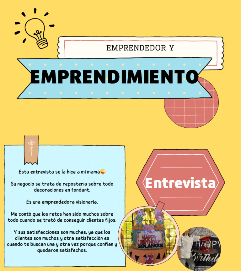 Presentación Consejos para Emprender Llamativo Amarillo | PDF