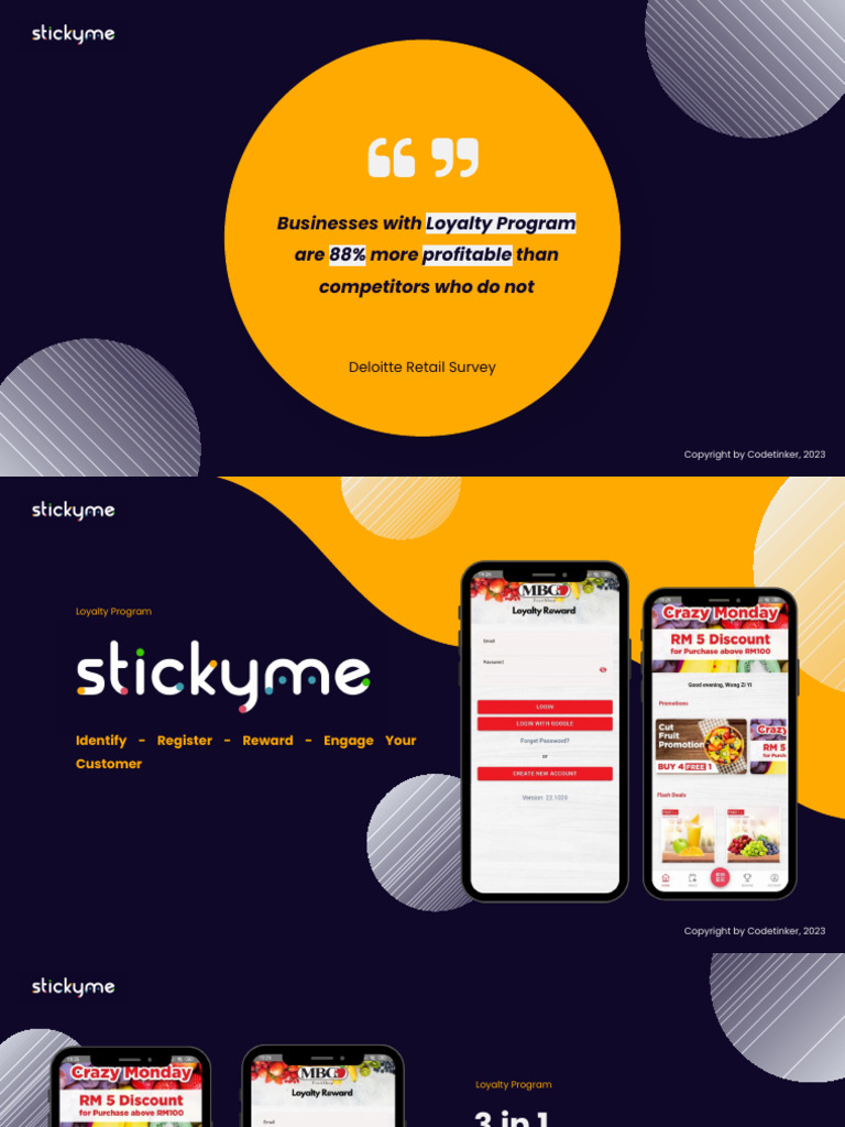 StickyMe v3 - Loyalty Program | PDF | Loyalty Program | Qr Code