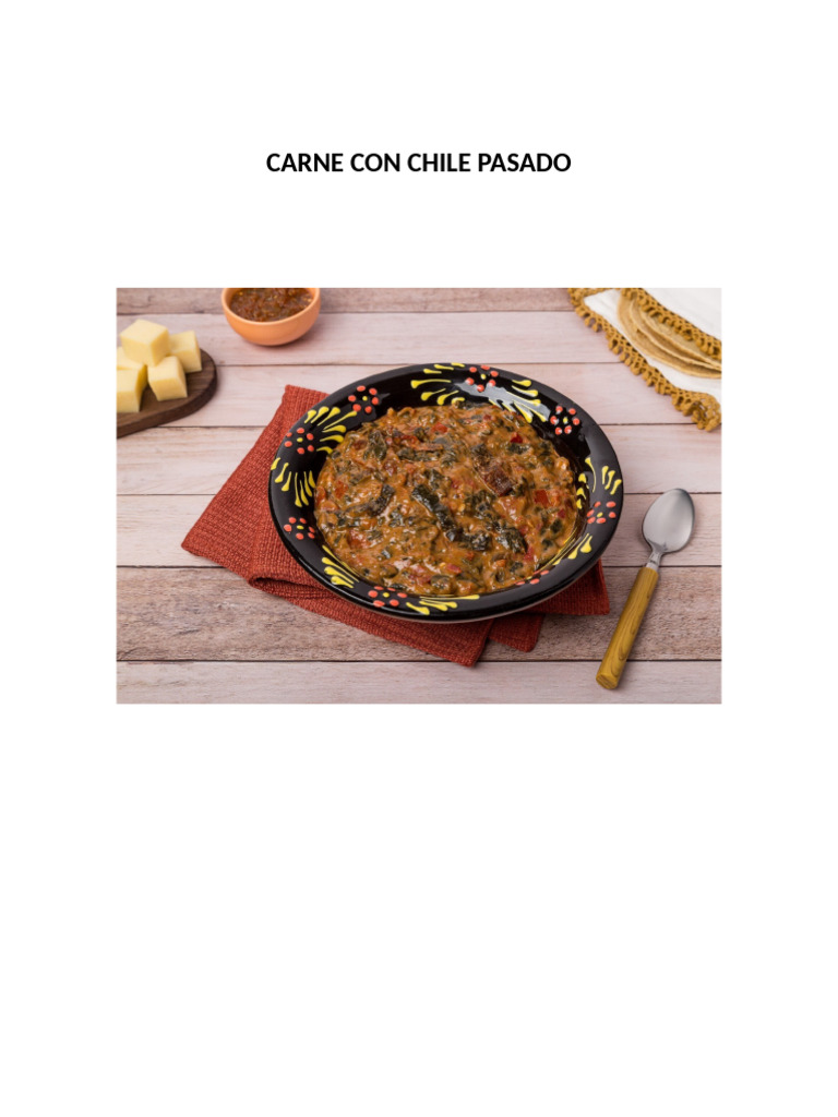 CARNE CON CHILE PASADO | PDF