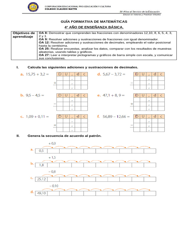 GUÍA FORMATIVA 4° MATEMÁTICA NOVIEMBRE DEF | PDF | Metodología de ... GUÍA FORMATIVA 4° MATEMÁTICA NOVIEMBRE DEF | PDF | Metodología de ...