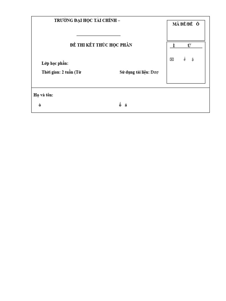 Đề Thi Marketing Quốc Tế (TA) CLC HK3 2024 | PDF | Computing