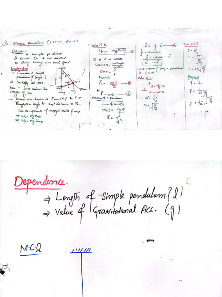 Simple Pendulum | PDF