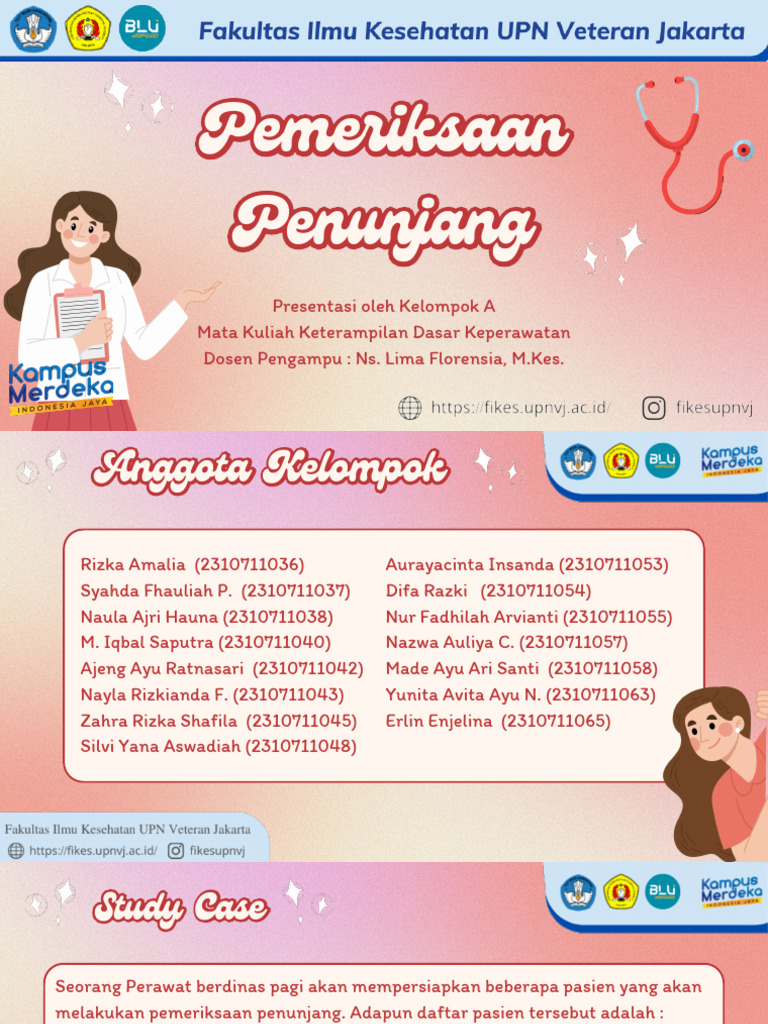 Pemeriksaan Penunjang Kelompok A KDK Kelas B | PDF