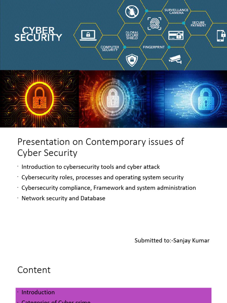 Contemporary Issues in Cyber Security | PDF