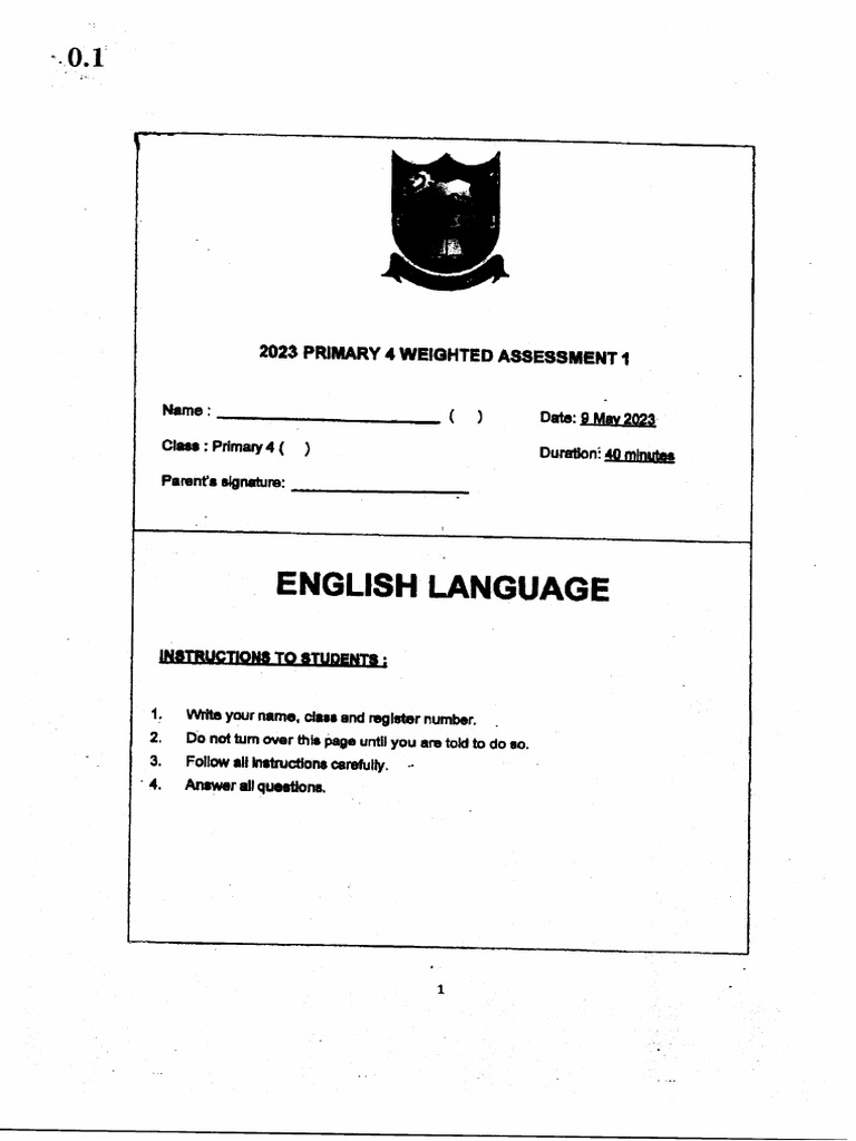 P4 English | PDF
