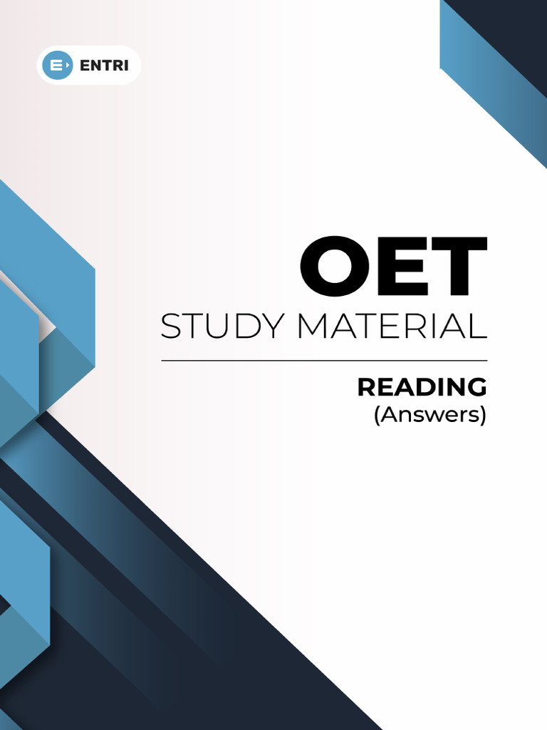 OET Reading 3 Answer Key Tetanus | PDF