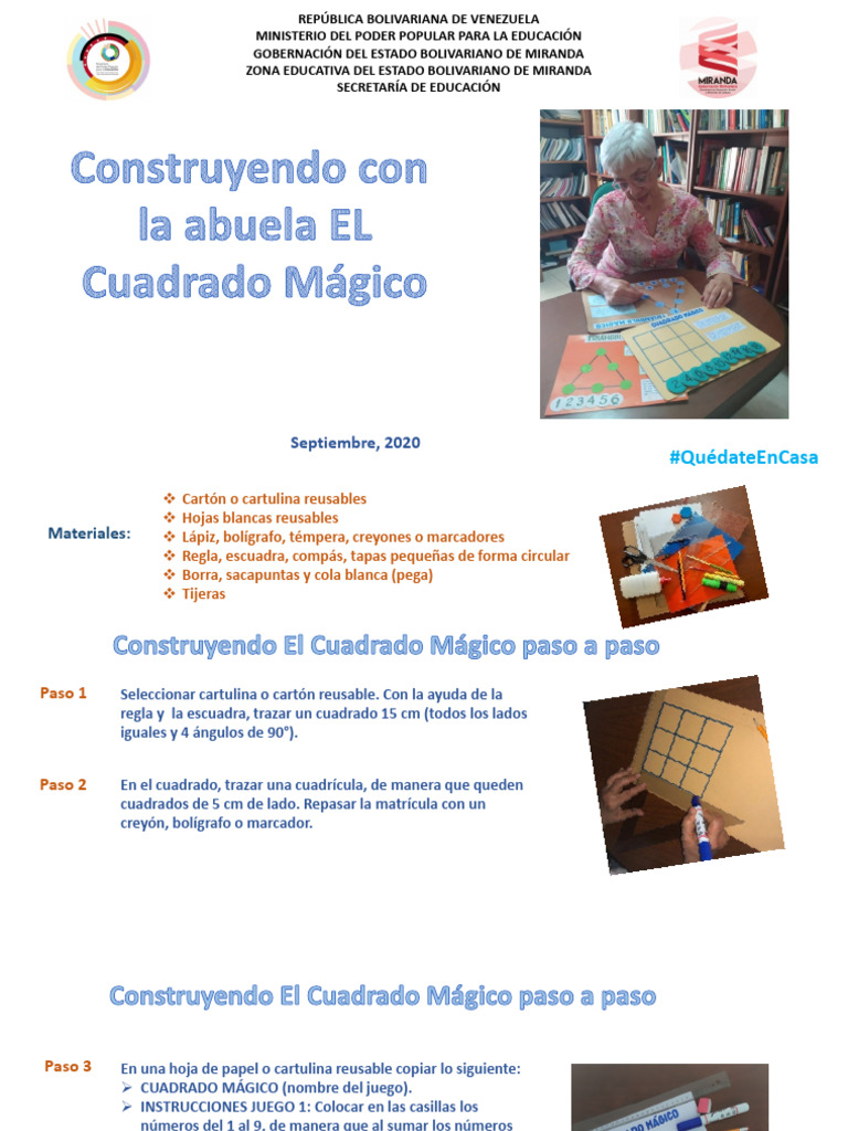 Cómo Hacer un Cuadrado Mágico DIY | PDF