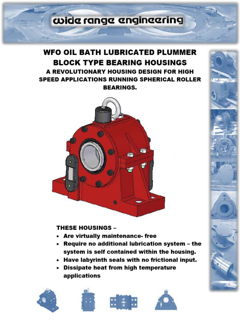 WFO Oil Bath Bearing Housing Design | PDF | Bearing (Mechanical ...
