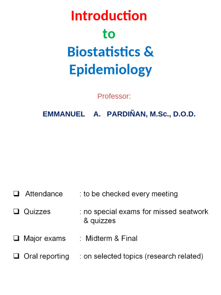 A. Introduction To Biostatistics | PDF | Statistics | Descriptive Statistics