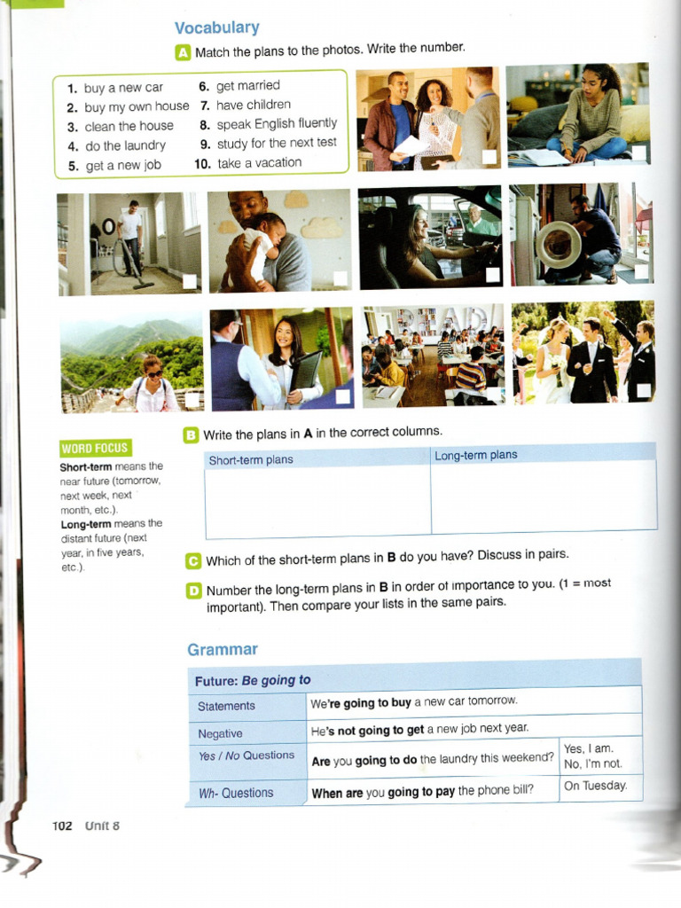 Unit 8 Making Plans Student Book | PDF