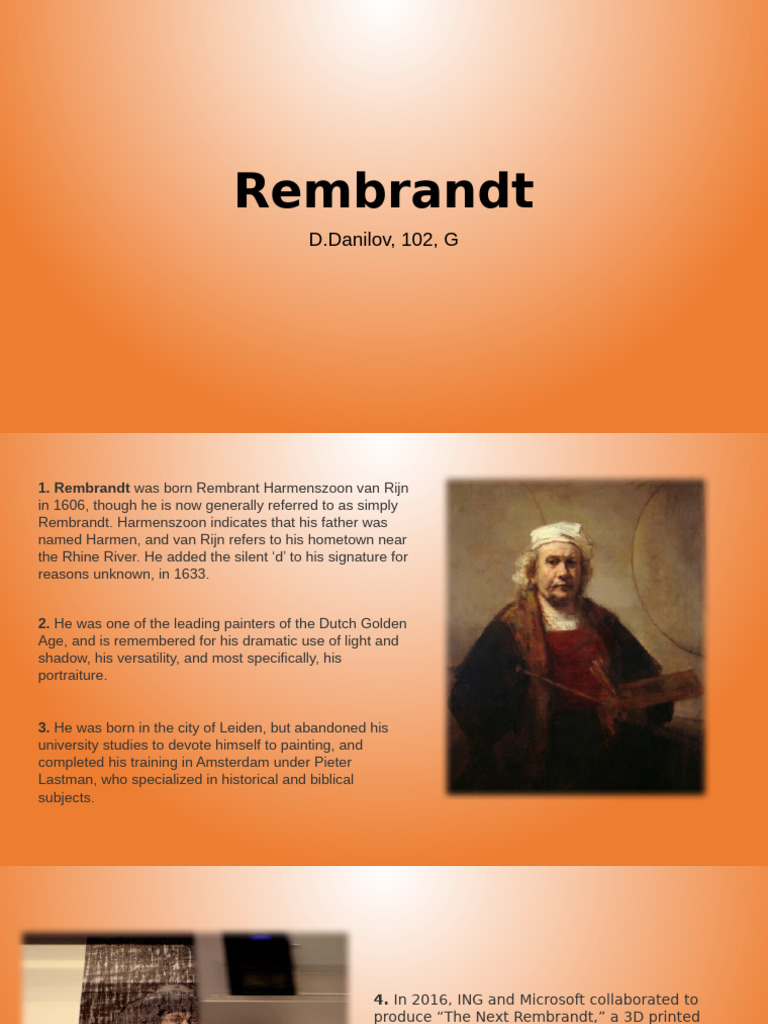 Rembrandt | PDF | Rembrandt | Paintings