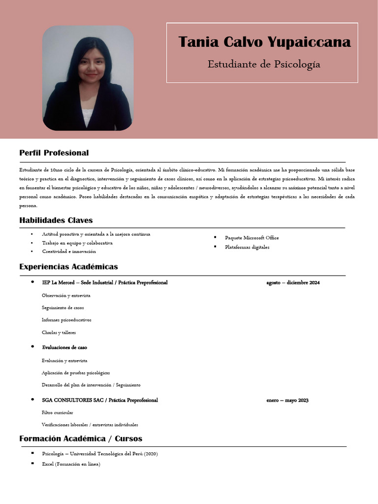 CV - Tania Calvo | PDF